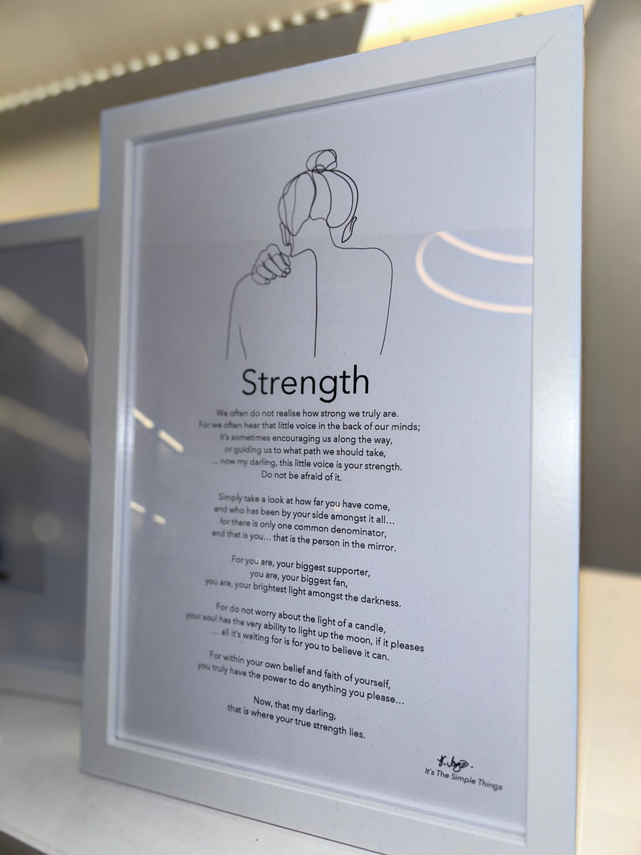STRENGTH - Large Poem – scraggcoco