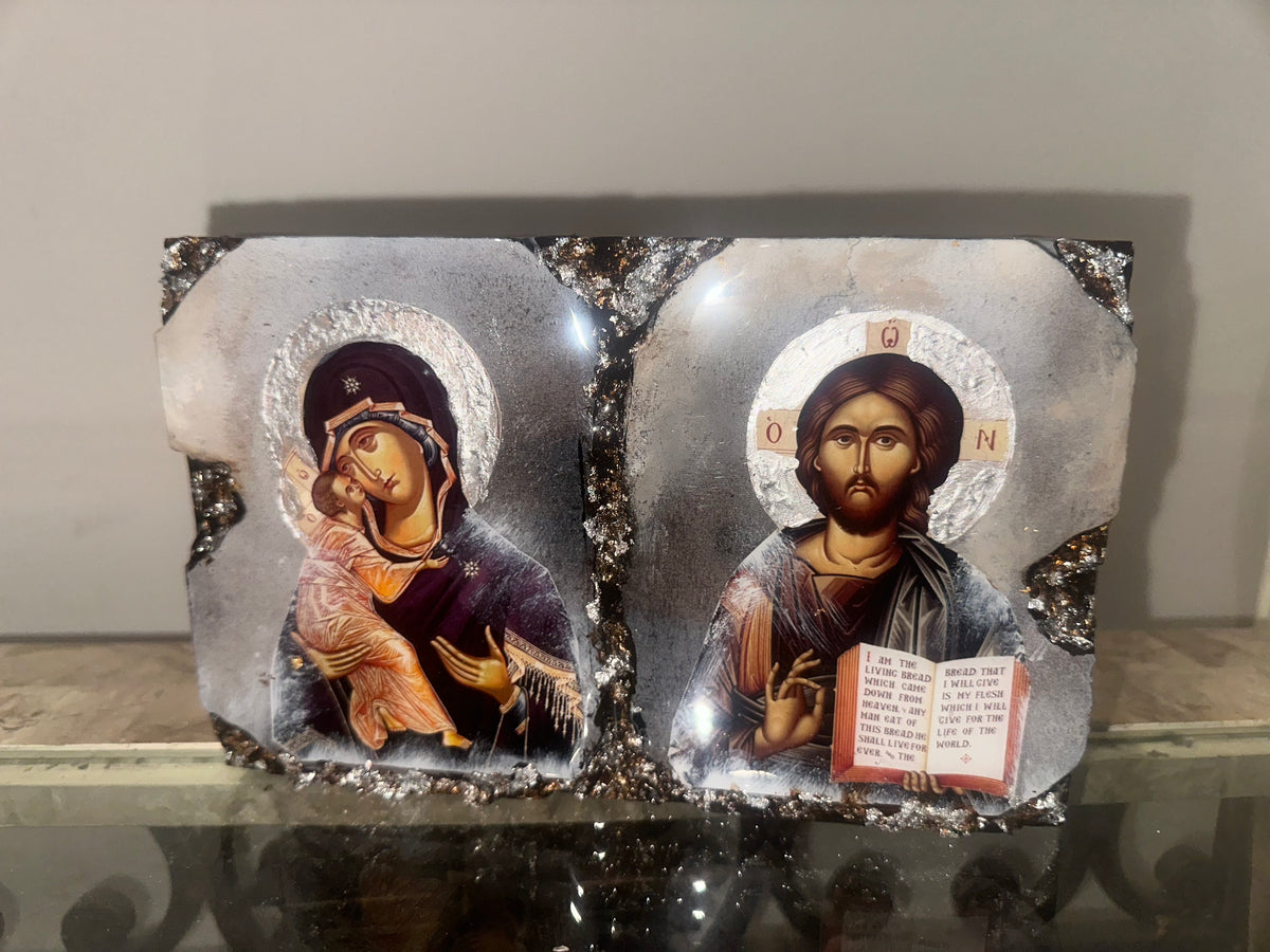 Mother Mary & Jesus Christ freestanding block - Ready to ship – scraggcoco